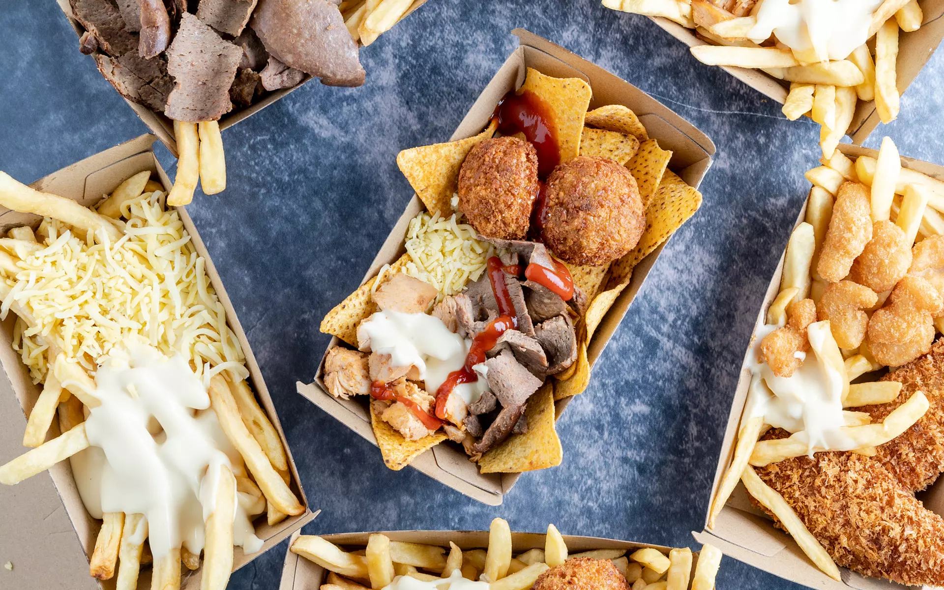 Get The Loaded Fries Factory delivered to your door with Delivereasy