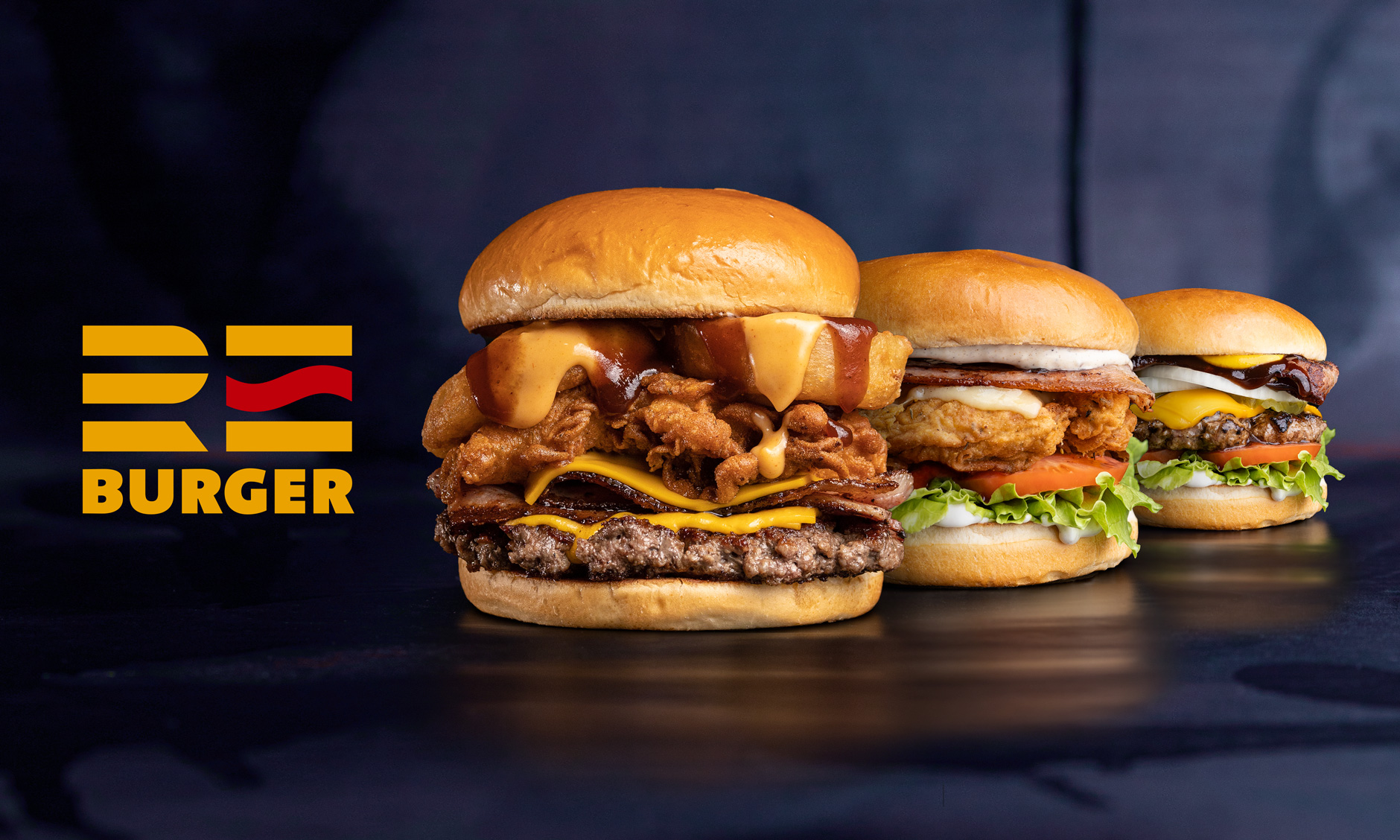Get Re Burger delivered to your door with Delivereasy