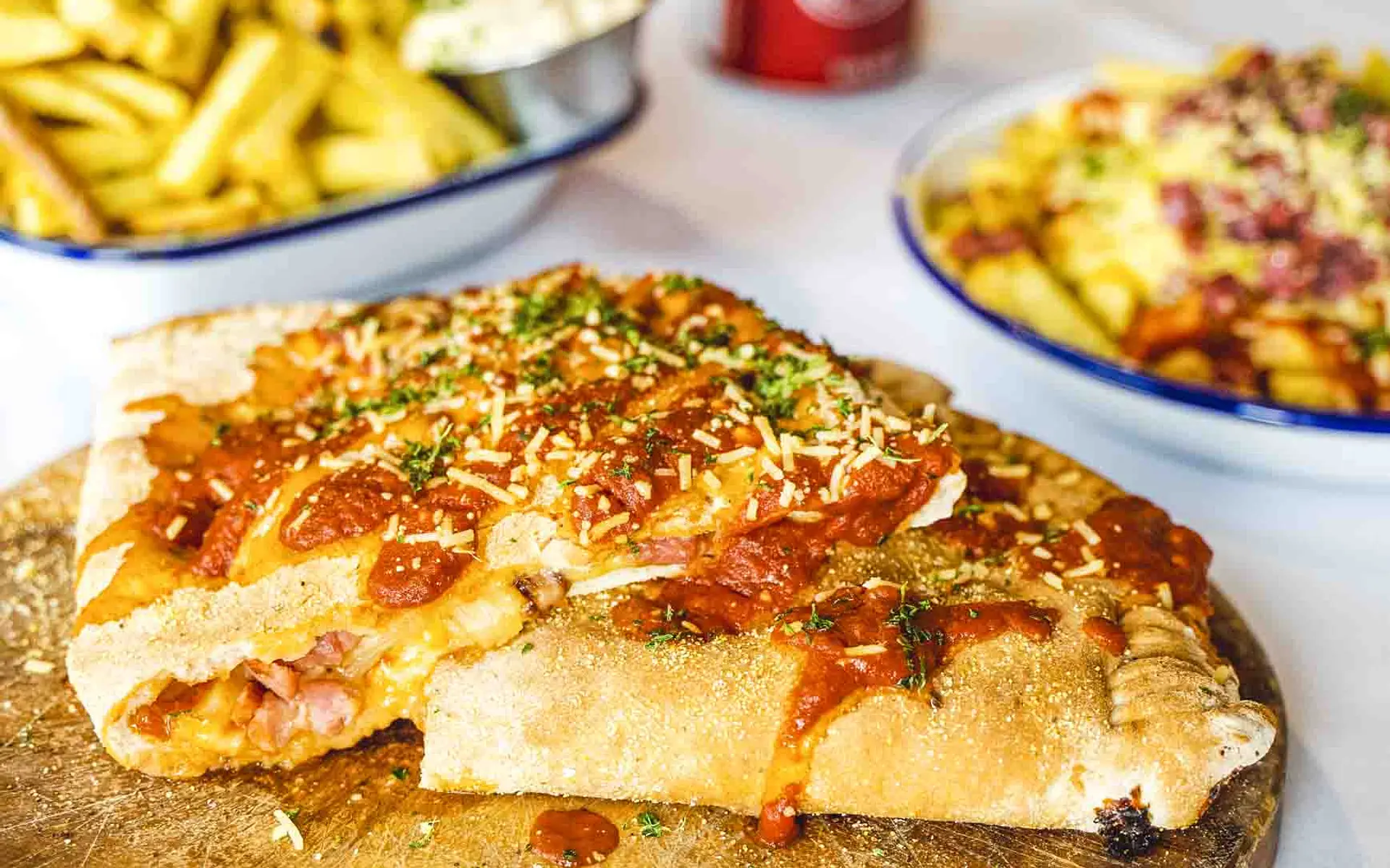 Get Calzones Green Island delivered to your door with Delivereasy