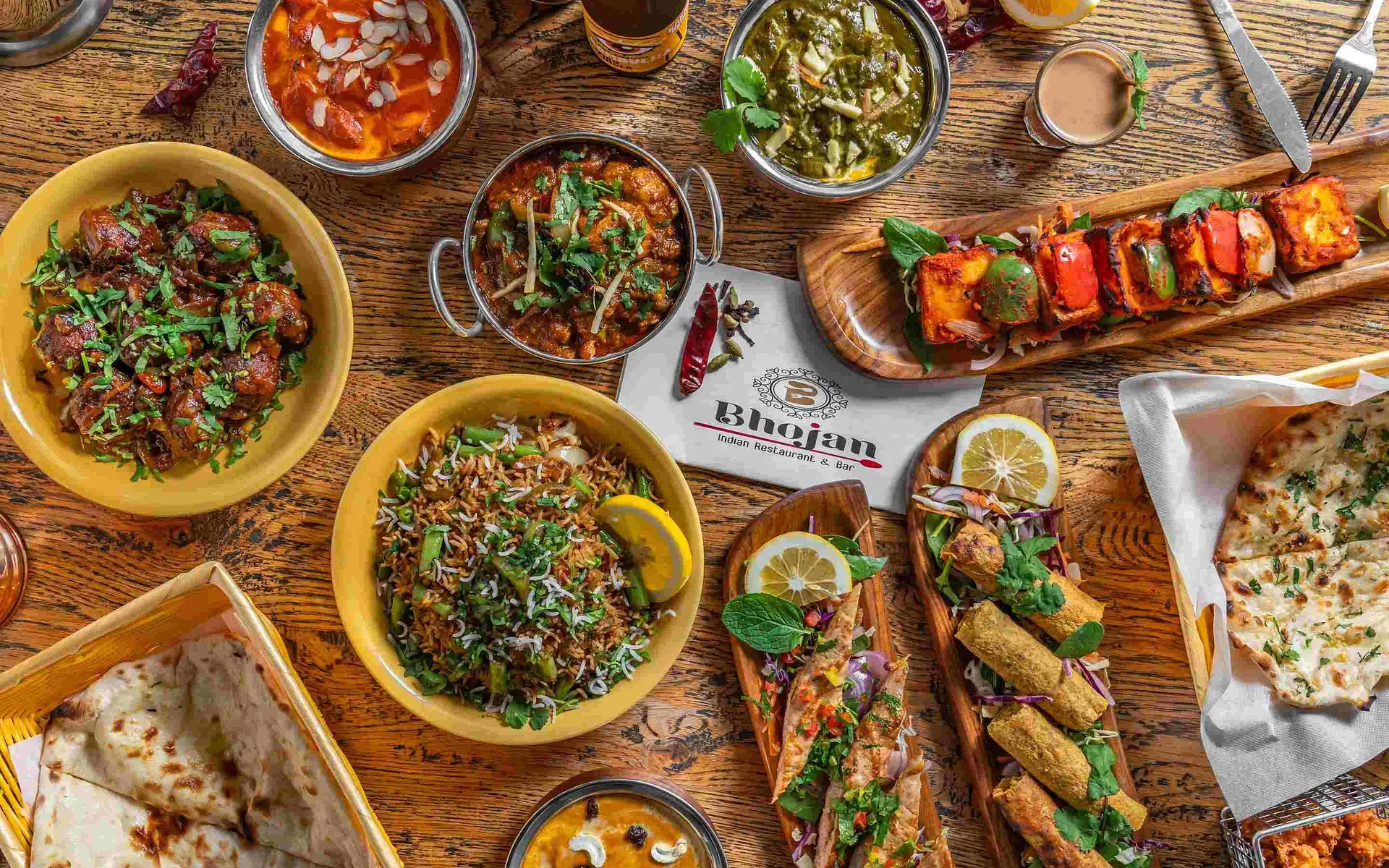 Get Bhojan Indian Restaurant & Bar delivered to your door with Delivereasy