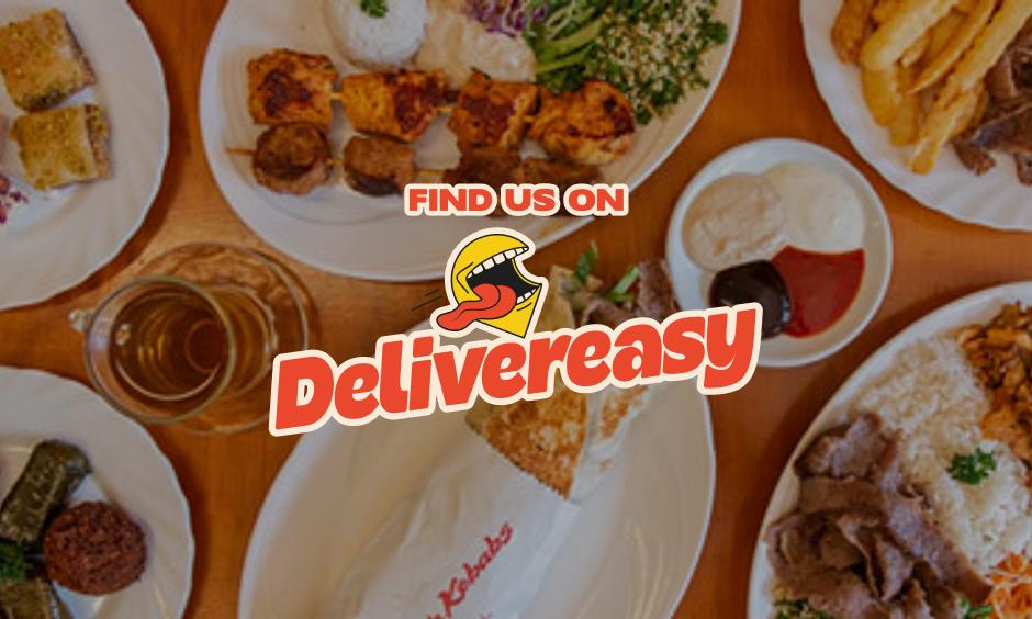 Get Turkish Kebabs delivered to your door with Delivereasy
